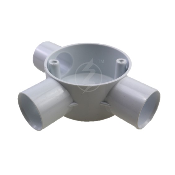 3/4" 20mm / 1" 25mm PVC Conduit Fitting 3 Way Box/ T-Box | Shopee Malaysia