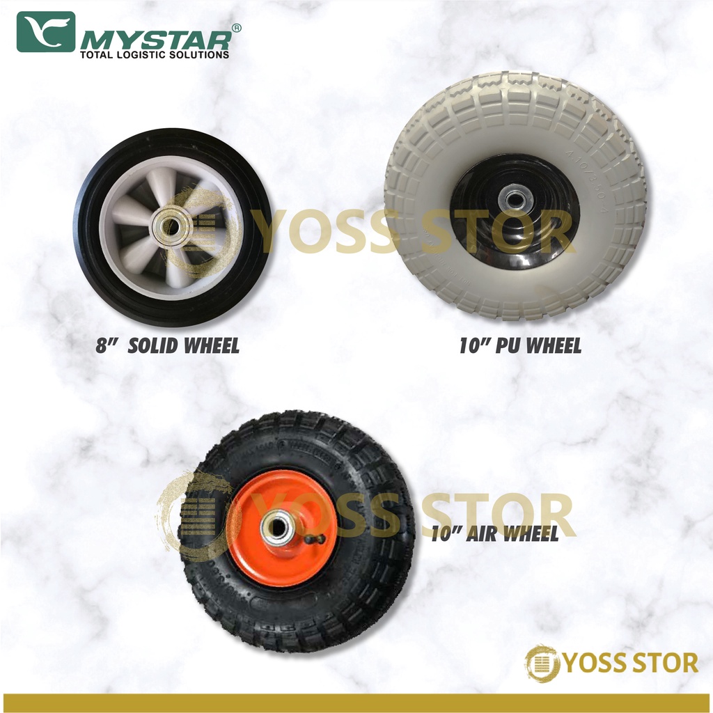 YOSS Mystar 8 inch Solid Wheel / 10 inch PU (Polyurethane) Wheel for P ...