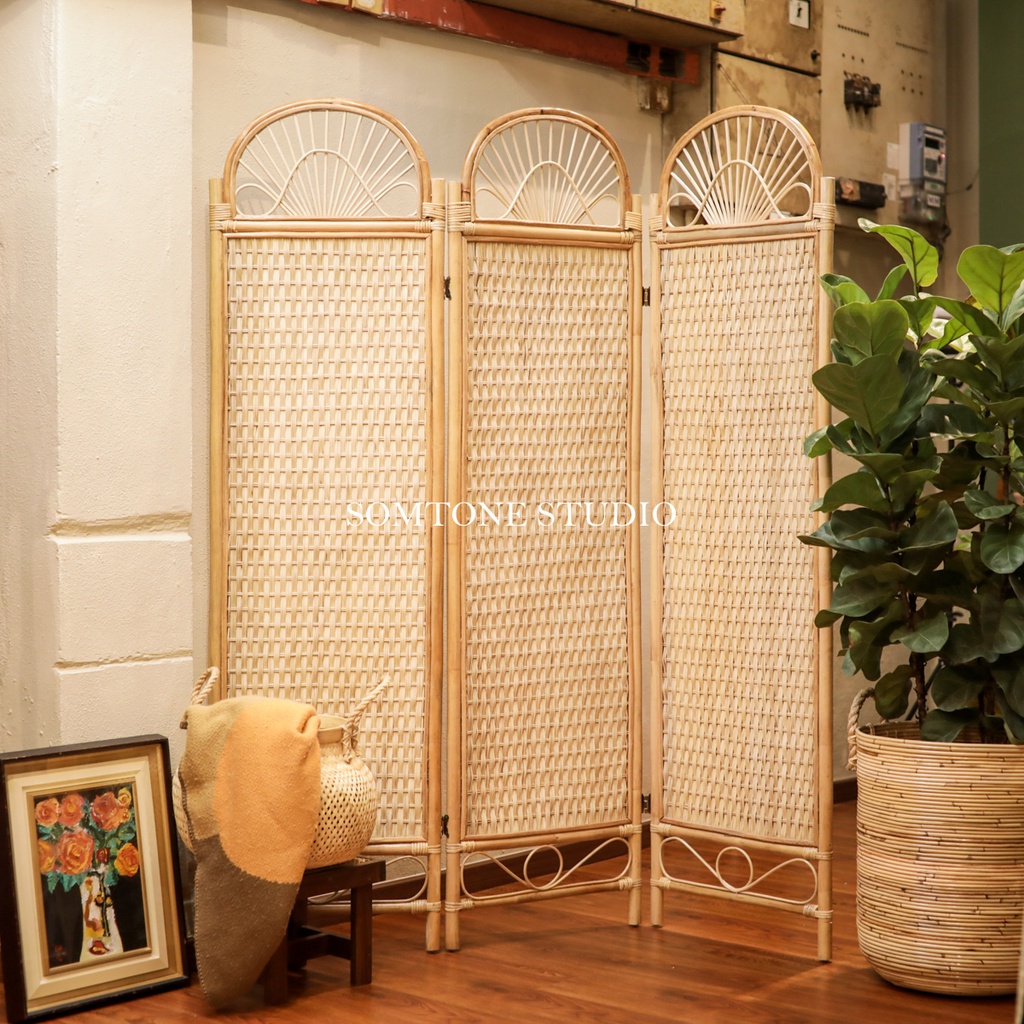 Grade A Rattan Folding Screen Room Divider / Home Decor Interior ...