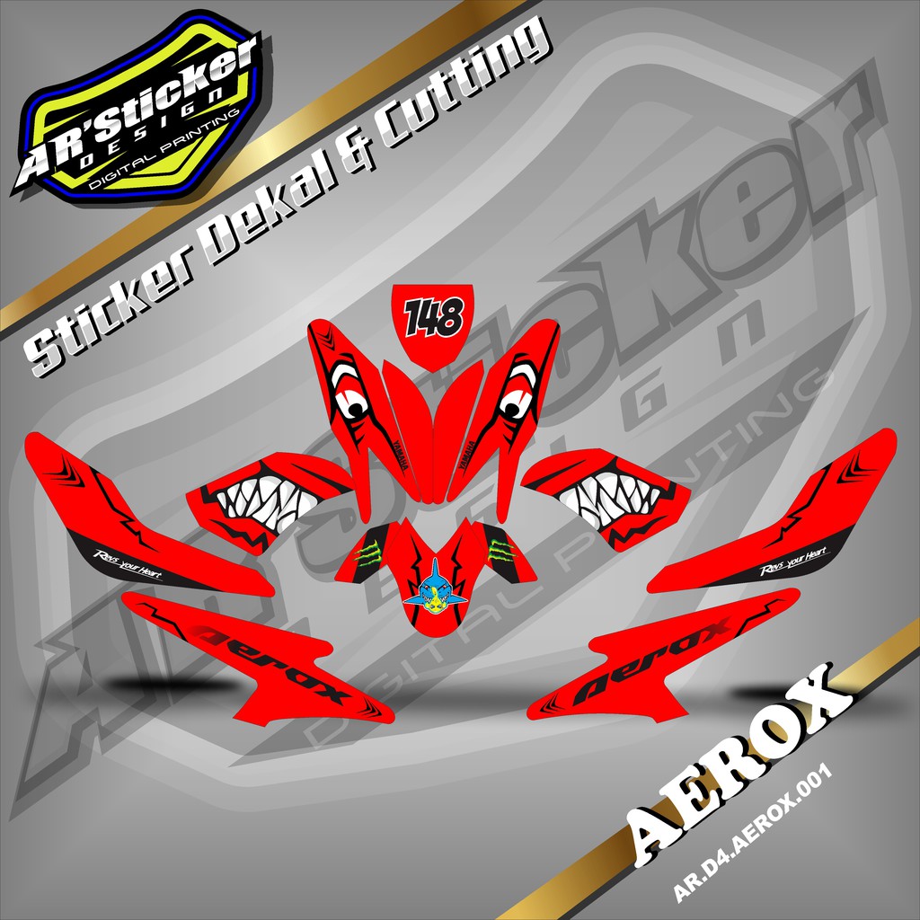 Full Body Aerox Decal Sticker, Full Body Aerox Decal Sticker (Code 003 ...