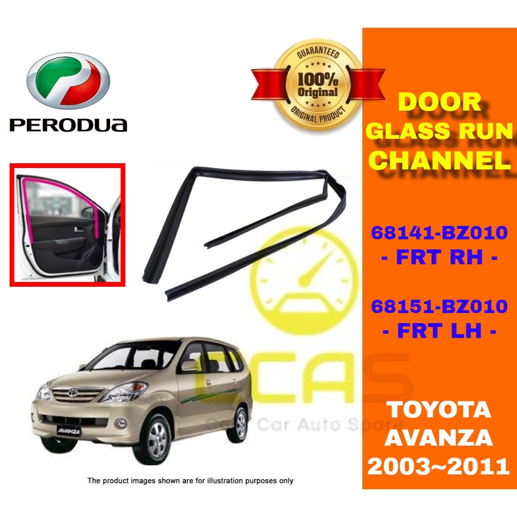 Toyota Avanza Door Glass Run Channel- Getah Kaca Tingkap Kereta ...
