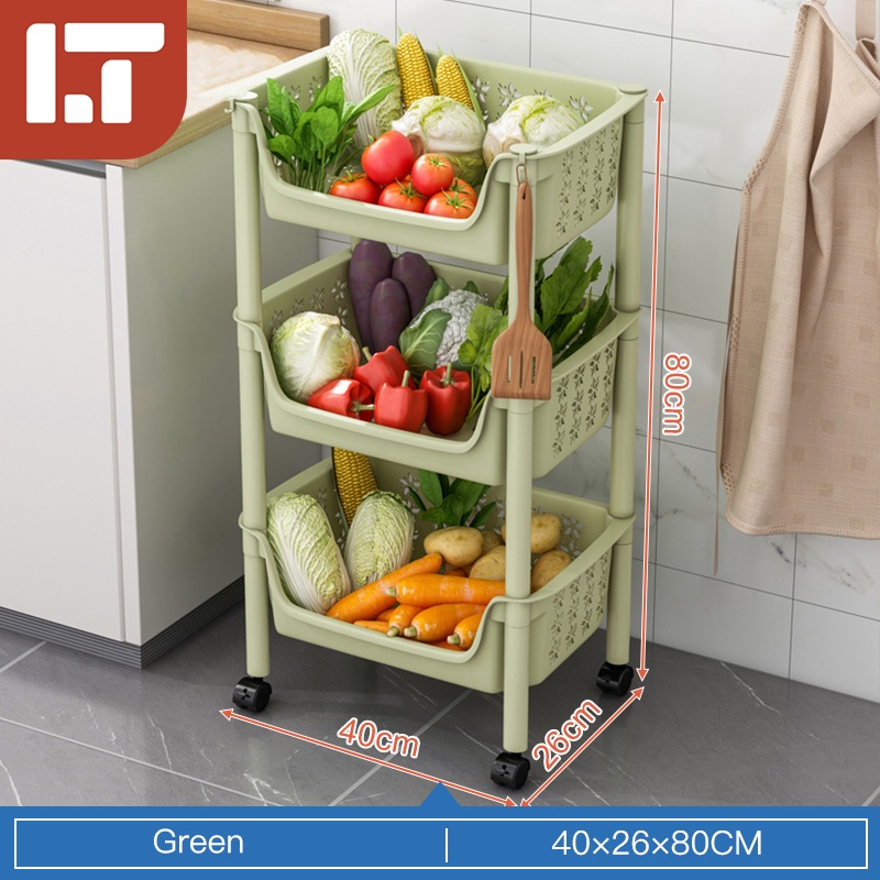 Rak dapur Onion Rack Rak Bawang kitchen Rotating rack organizer rak ...