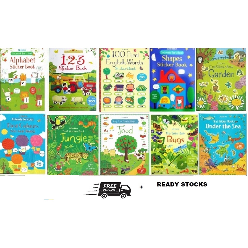 [ Ready stock ] UK Usborne Education Sticker Books for kids children ...