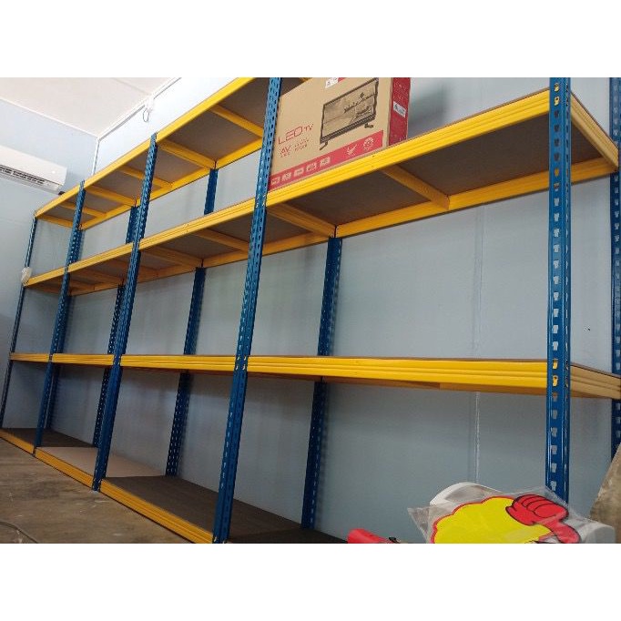 HEAVY DUTY RACK 250KGS / PERLEVEL 💛💙YELLOW BLUE💛💙 BOLTLESS RACK ...