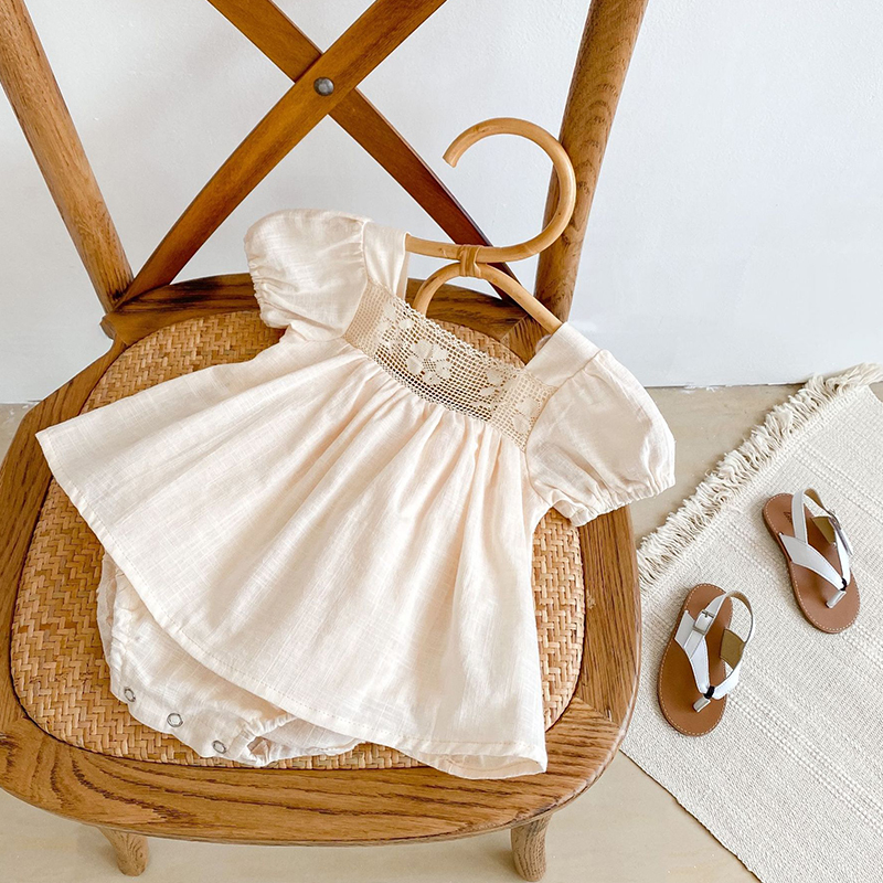 Fashion Newborn Baby Girls Summer Cotton Short Sleeve Romper Dress ...