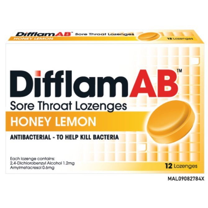 Difflam AB Sore Throat Lozenges Honey Lemon 12's (EXP:05/2026) | Shopee ...