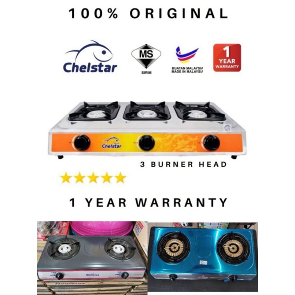 Dapur Gas/Stove/Gas Cooker/Doble gas stove /Double Burner Gas Cooker ...