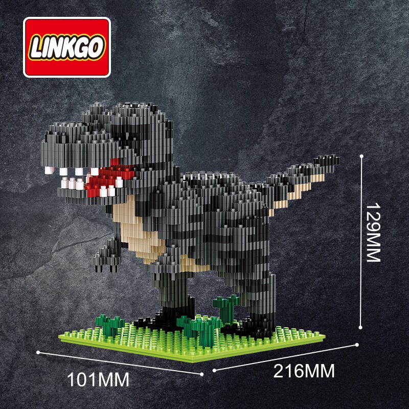 Linkgo Blocks Dinosaur Building Bricks Micro Tyrannosaurus Auction ...