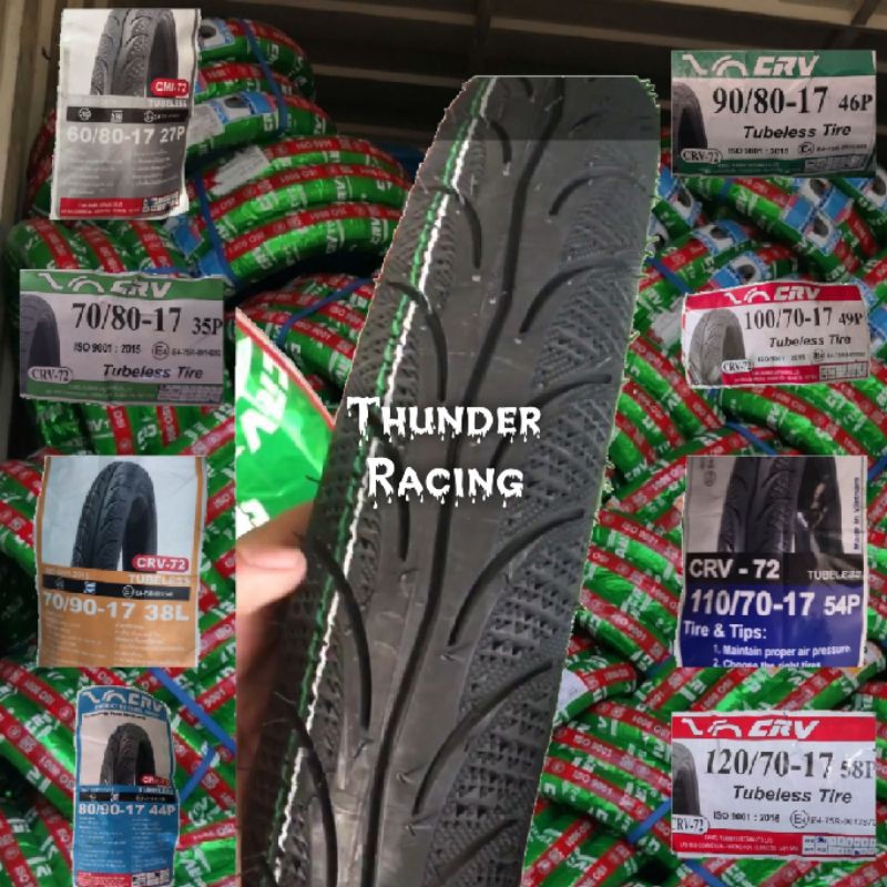 TAYAR TYRE TUBELESS MOTOR CMI 17'inch BUNYA MAXXIS 60/80 70/80 70/90 80 ...