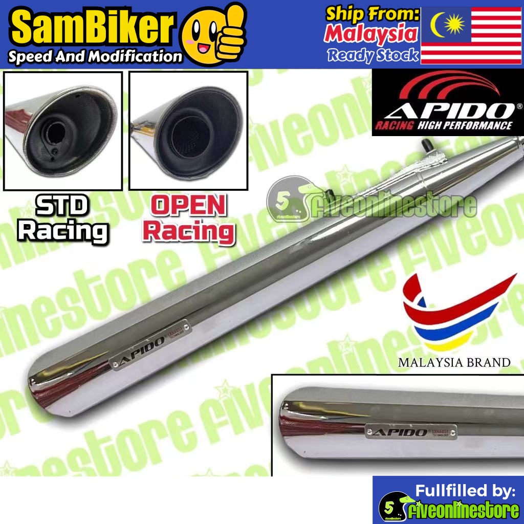 APIDO EX5 STD Racing / Open Racing Exhaust Pipe EX5 DREAM 25MM 28MM ...
