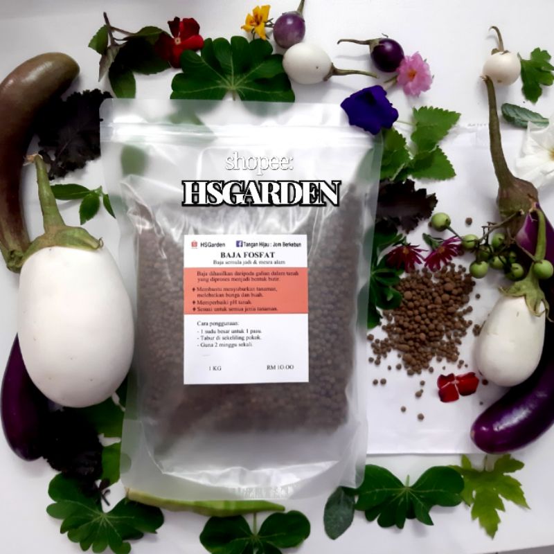 Baja fosfat 1kg • Baja subur, bunga dan buah. | Shopee Malaysia