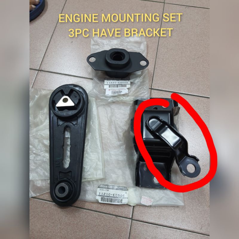 NISSAN GRAND LIVINA 1.6 LATIO ENGINE MOUNTING SET 3PC 100%ORIGINAL MADE ...