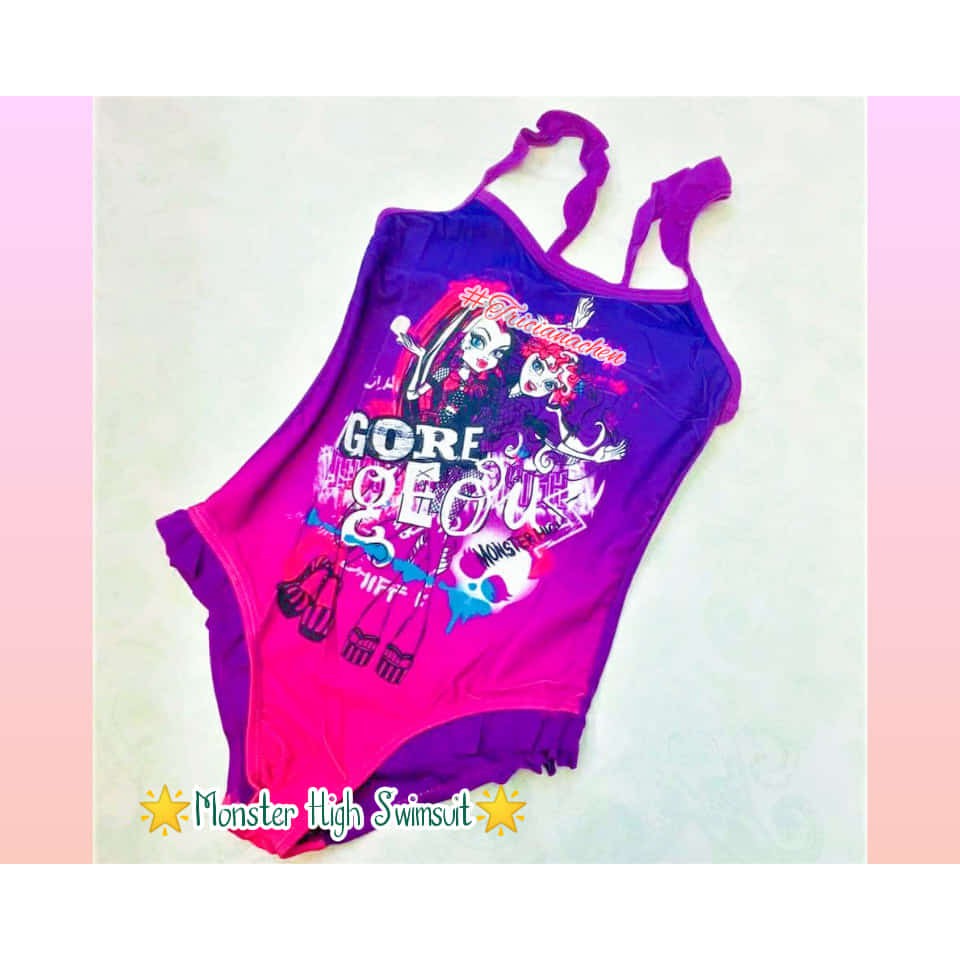 ! Monster High Swimsuit FOr Kids Girl TRICIANACHEN | Shopee Malaysia