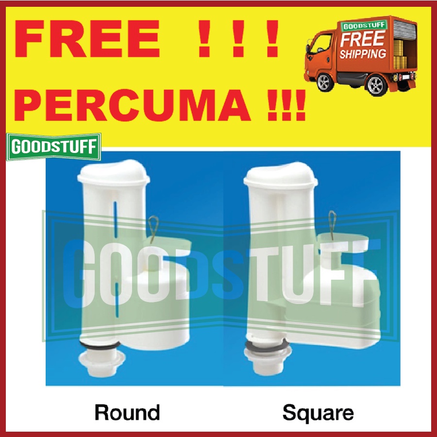 PVC CISTERN SIPHON (SQUARE / ROUND) / PAM TANDAS TANGKI (BETA / BULAT ...