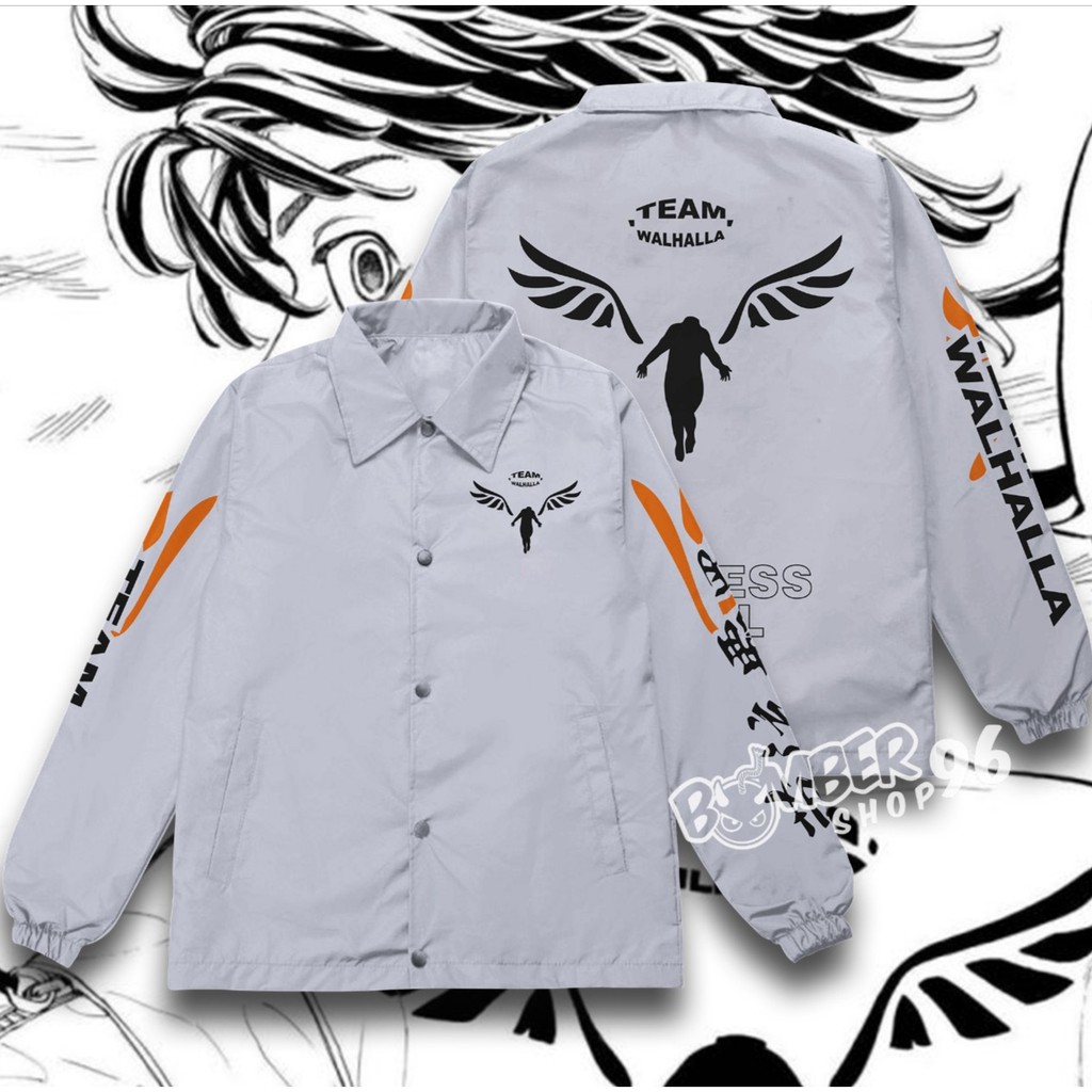 Tokyo REVENGERS Coach Jacket / TOKYO Jacket Manji Adult TEAM WALHALLA ...