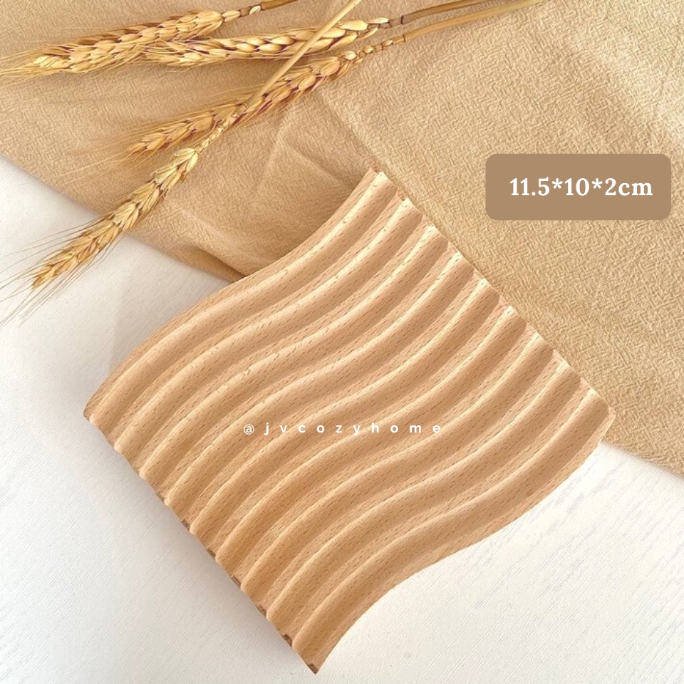 Nordic Wave Tray Wooden Tray Makanan Serving Tray Decoration Dulang ...