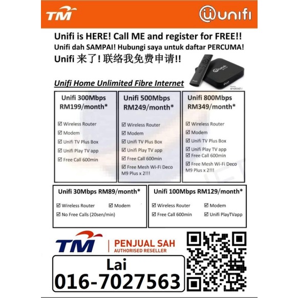 TM Unifi Home Fibre Free Register | Shopee Malaysia