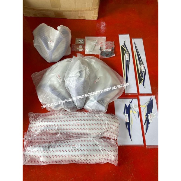 COVERSET X1R BIRU PUTIH ORIGINAL YAMAHA THAILAND 🇹🇭🇹🇭😍😍 | Shopee Malaysia
