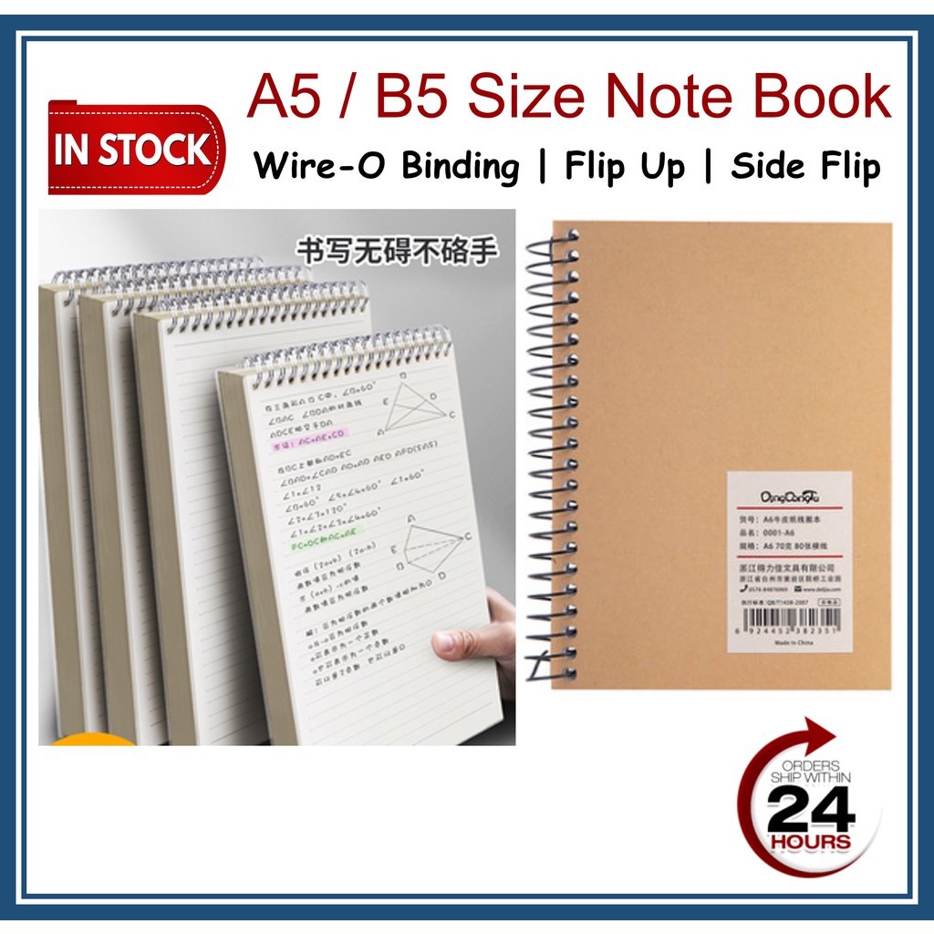 【Ready Stock KL】 A5 / B5 Note Book / Note Pad - Line / Grid Notebook ...