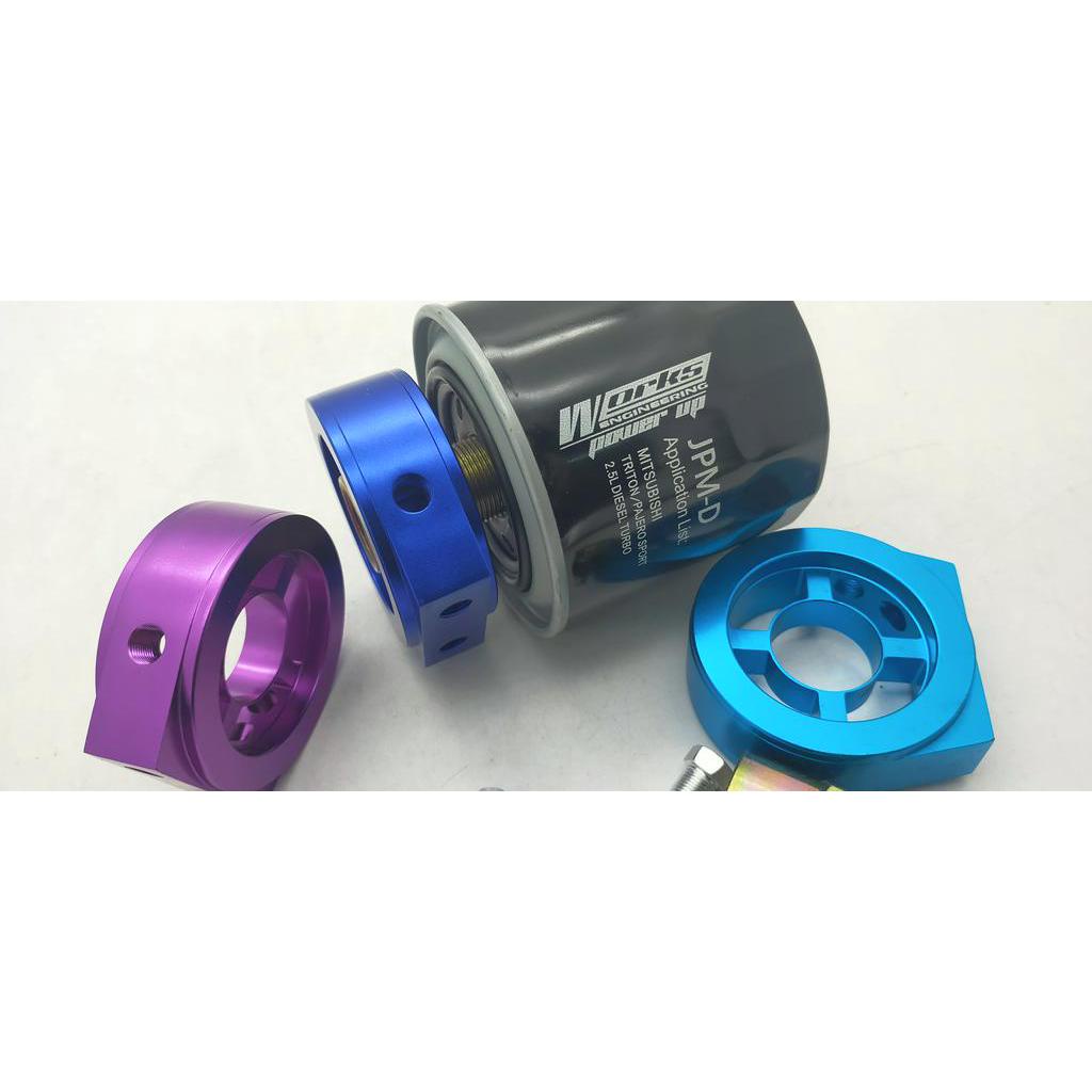 OIL TEMP OIL PRESS ADAPTER DMAX TRITON PAJERO 4x4 oil filter big hole ...