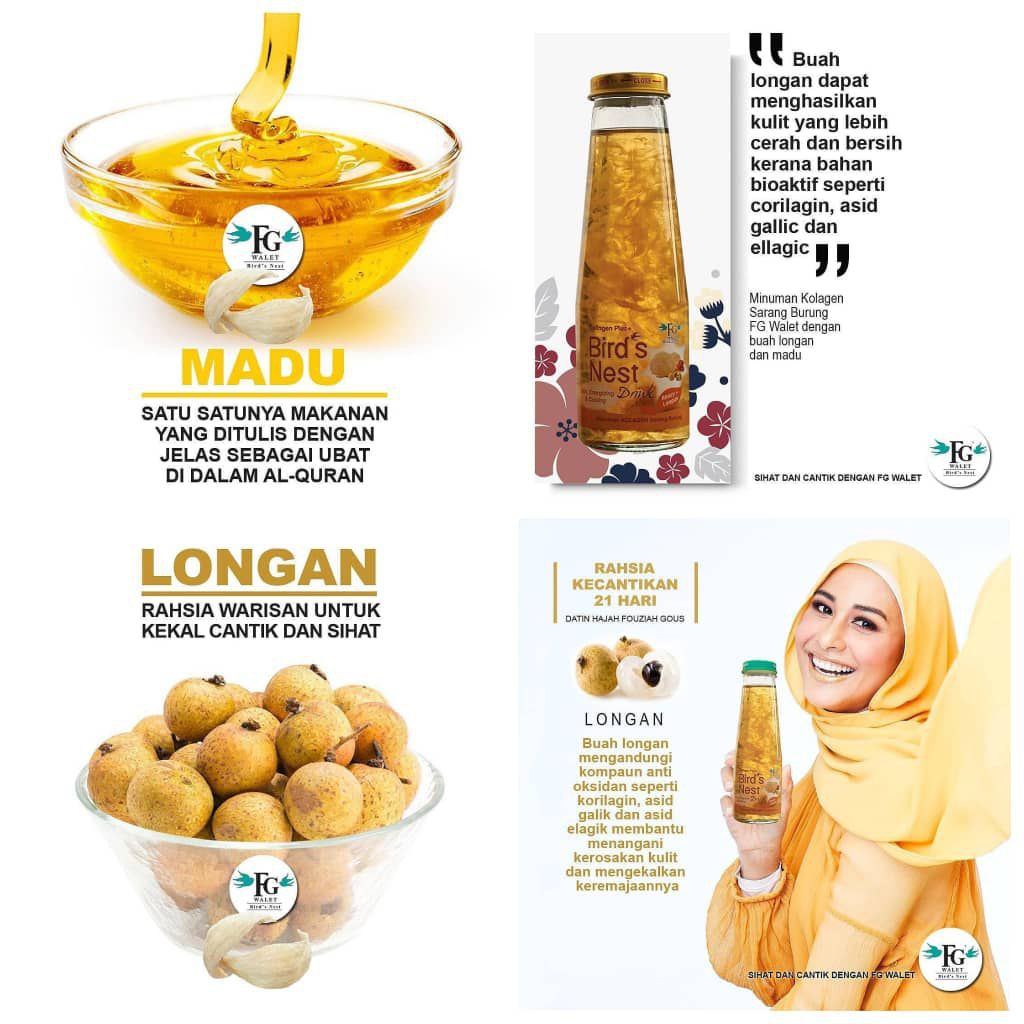 FG Walet Collagen Plus Bird Nest Drink - Air Sarang Burung FGWalet dari ...