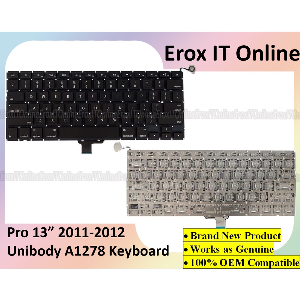 Pro A1278 A1322 13" 2009-2013 MD313 MD101 MC700 MD314 Keyboard 2009 ...