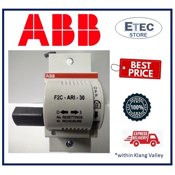ABB AUTO RECLOSER /F2C-ARI-30 (30SEC) / (2CSF200995R0013) | Shopee Malaysia