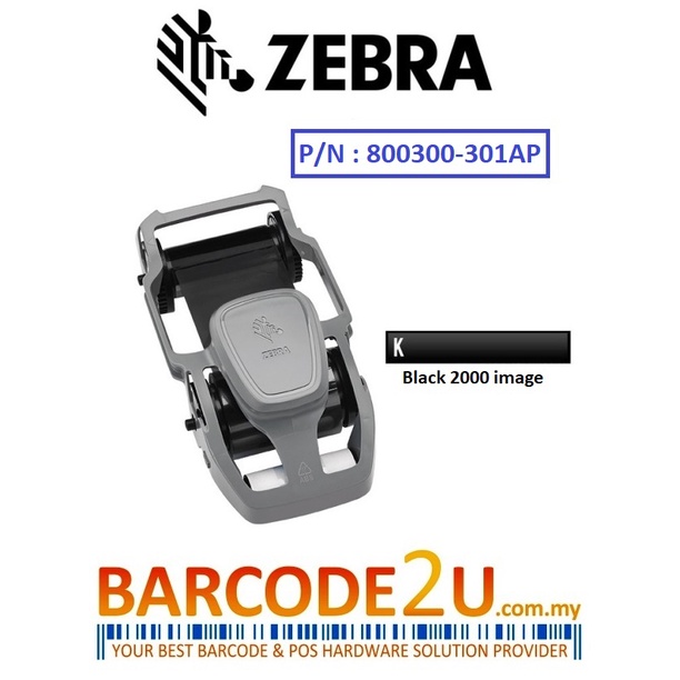Zebra ZC300/100 monochrome Black Ribbon (800300-301AP) | Shopee Malaysia