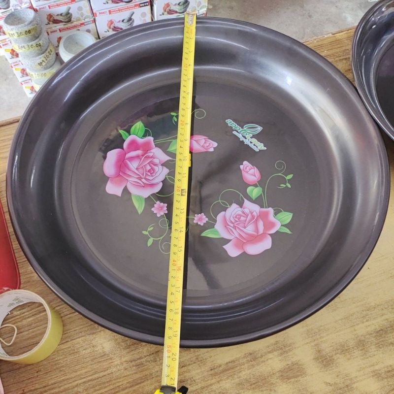 APPLELADY 50cm Round Plastic Tray Plain Tebal Thick JT4668 / JT4667 ...