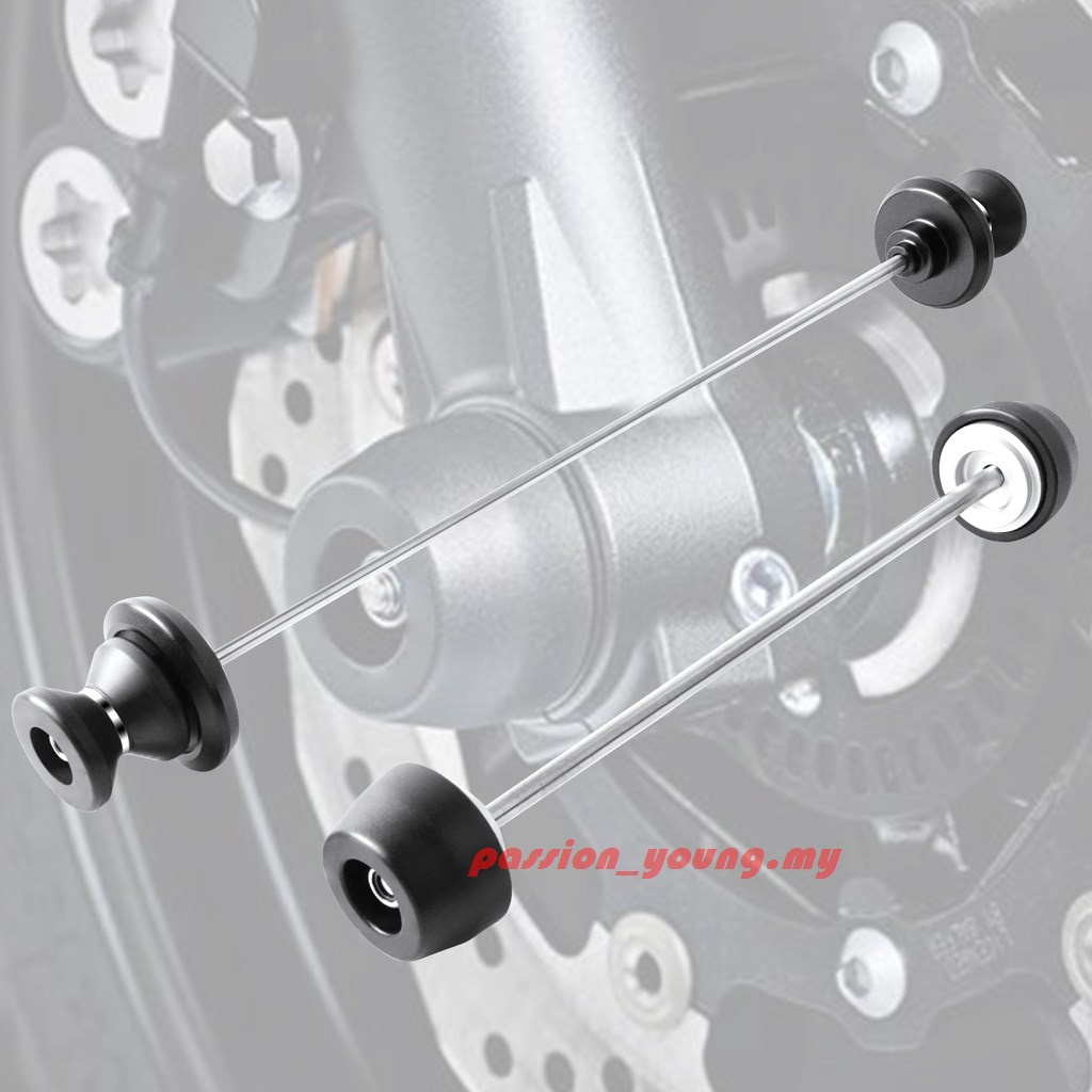 PYMOTO Motorcycle Front Rear Wheel Axle Sliders Swing Arm Swingarm ...