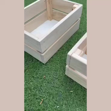 Small size solid wood storage box/Kotak Kayu Kecil (2 sizes to choose ...