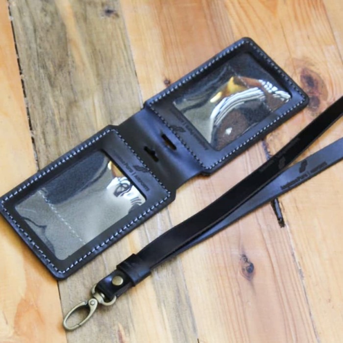 Custom Leather ID CARD HOLDER Folding MODEL CUSTOM Leather NAME TAG ...