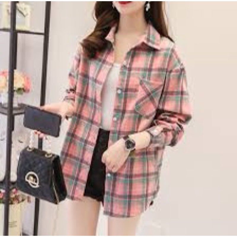 FLANNEL SHIRT (lock on live ) | Shopee Malaysia