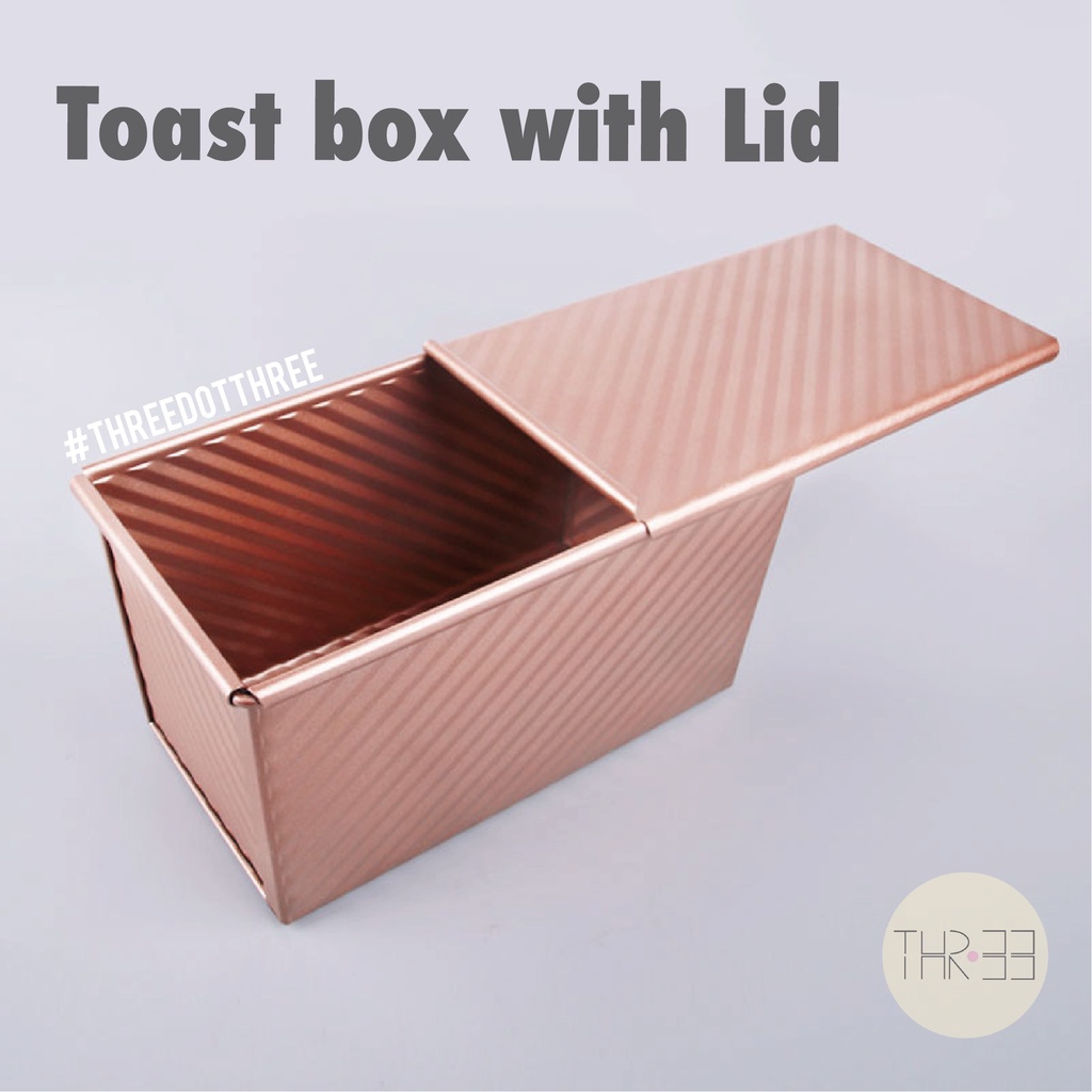 Toast Box Non-Stick Loaf Pan Tin Pullman Boxtray Bread Home Bakeware ...
