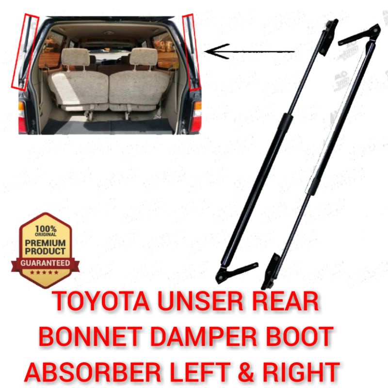 (1PAIR 2PCS)TOYOTA UNSER REAR BONNET DAMPER BOOT ABSORBER LEFT & RIGHT ...