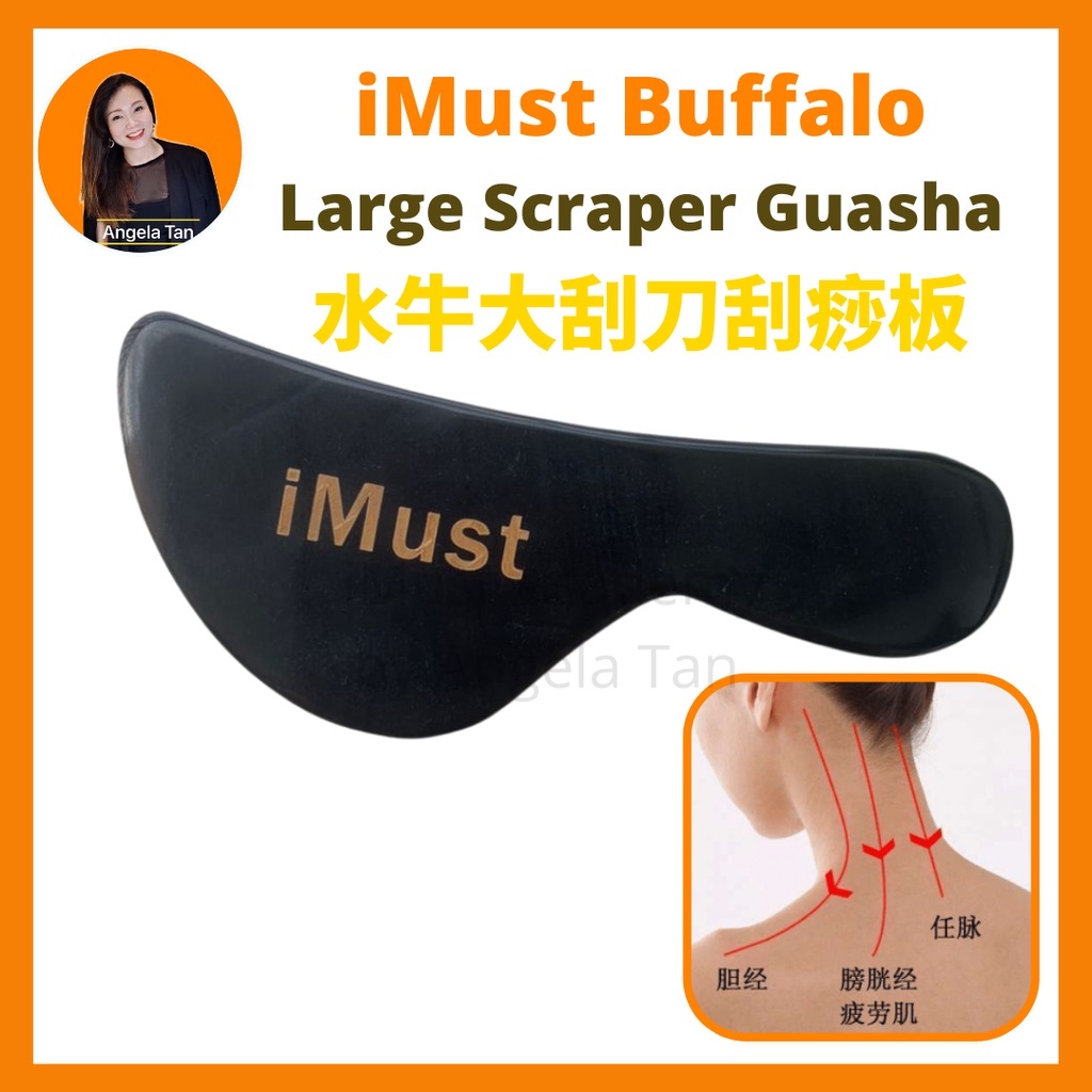iMust Big Gua Sa Buffalo Horn Guasha Body Tanduk Kerbau Papan Guasa ...