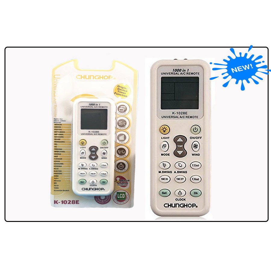 Chunghop Universal Remote Control Aircon K-1028E | Shopee Malaysia