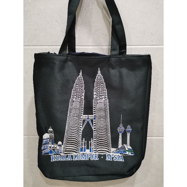 Canvas Bag - Tote Bag (L) Bag klcc / handbag / Souvenir / multifunction ...