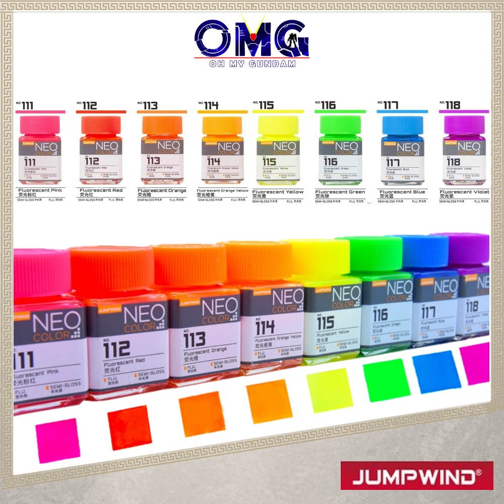 Jump Wind Jumpwind Fluorescent Neo Color 111-118 Semi-Gloss Paint ...