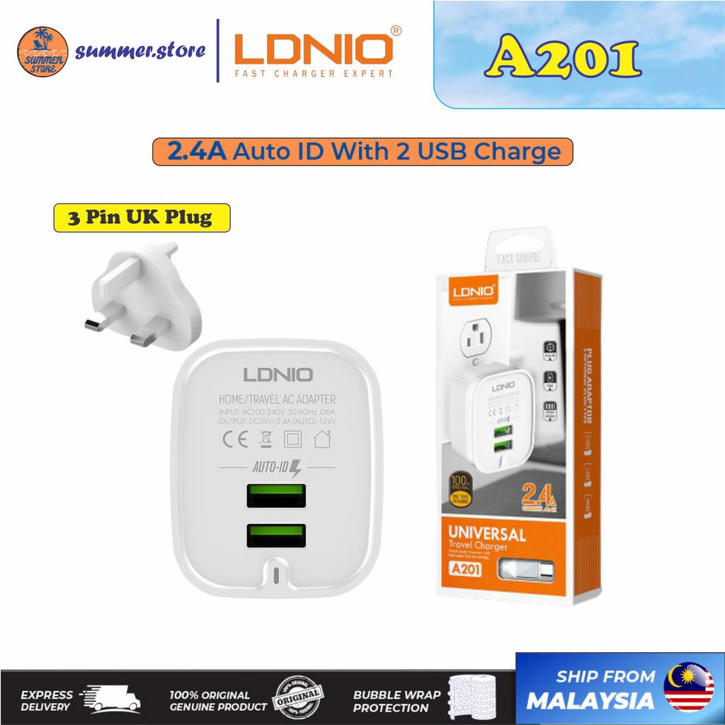 Ldnio A201 Charger Fast Charging Adapter Charger 2.4A Dual USB Outpot ...