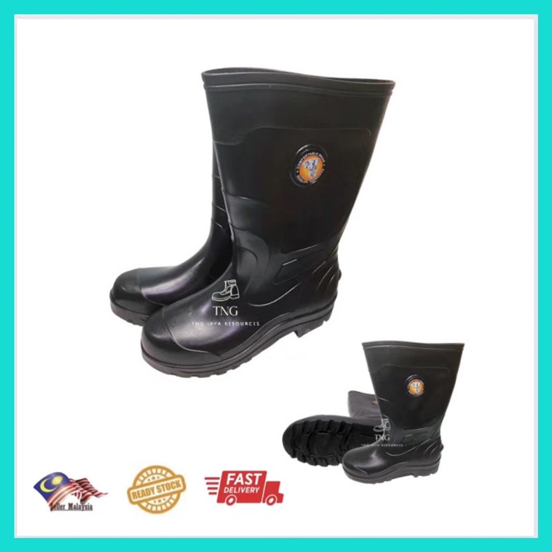 TNG Cap Gajah Men Long Rain Rubber Boots Gajah King Waterproof High Cut ...