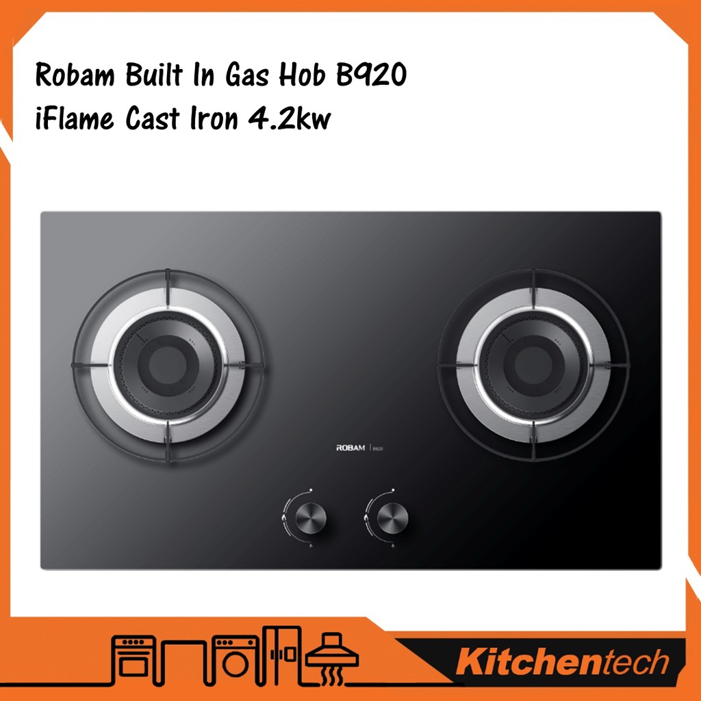Robam Built In Gas Hob B920 I-Flame Cast Iron 4.2kw | Shopee Malaysia