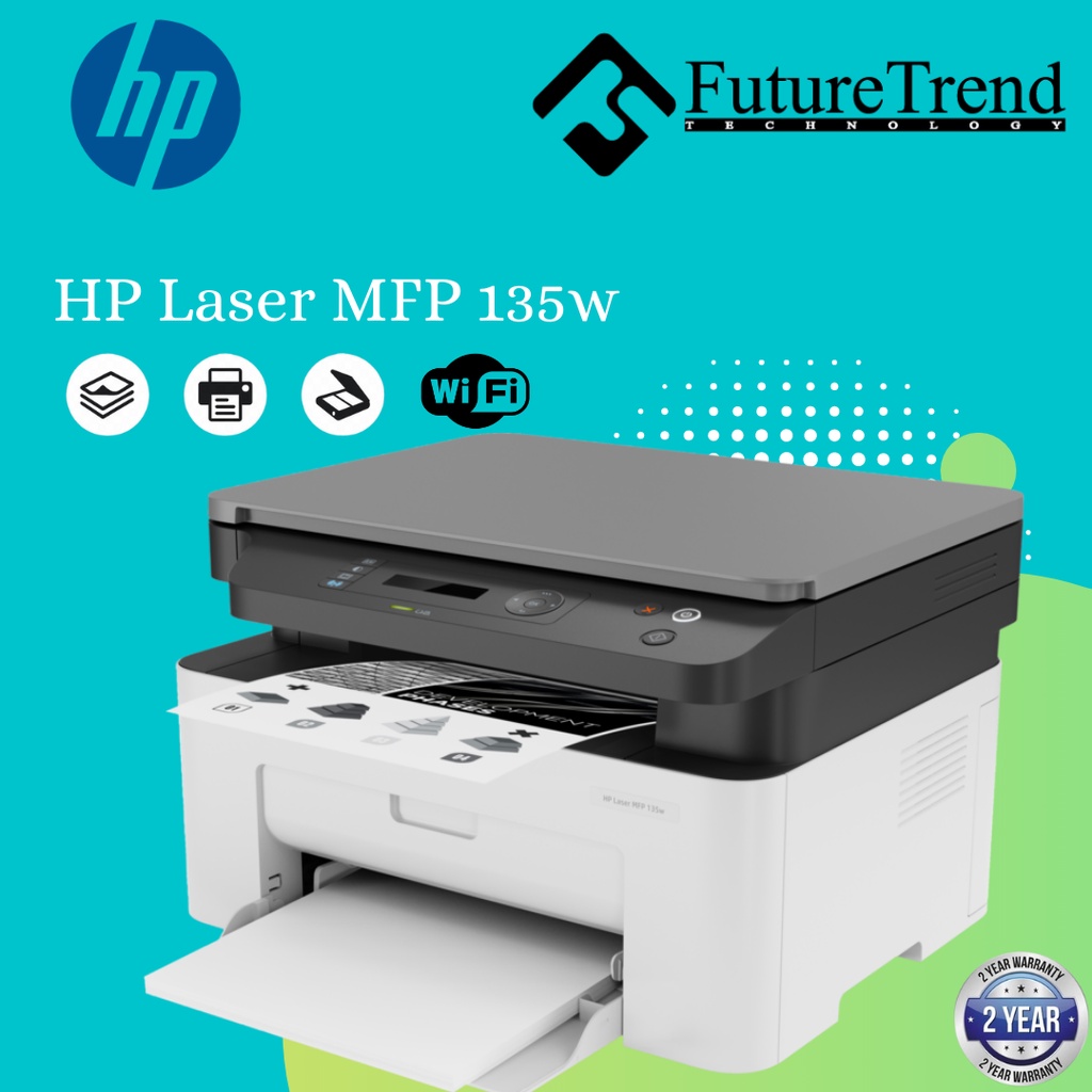 HP Laser MFP 135w Mono Printer | Shopee Malaysia