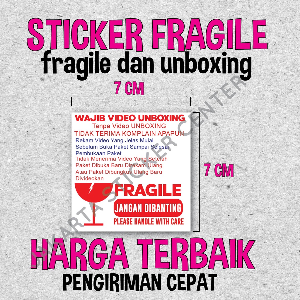 Unboxing Video Sticker / Fragile Sticker | Shopee Malaysia