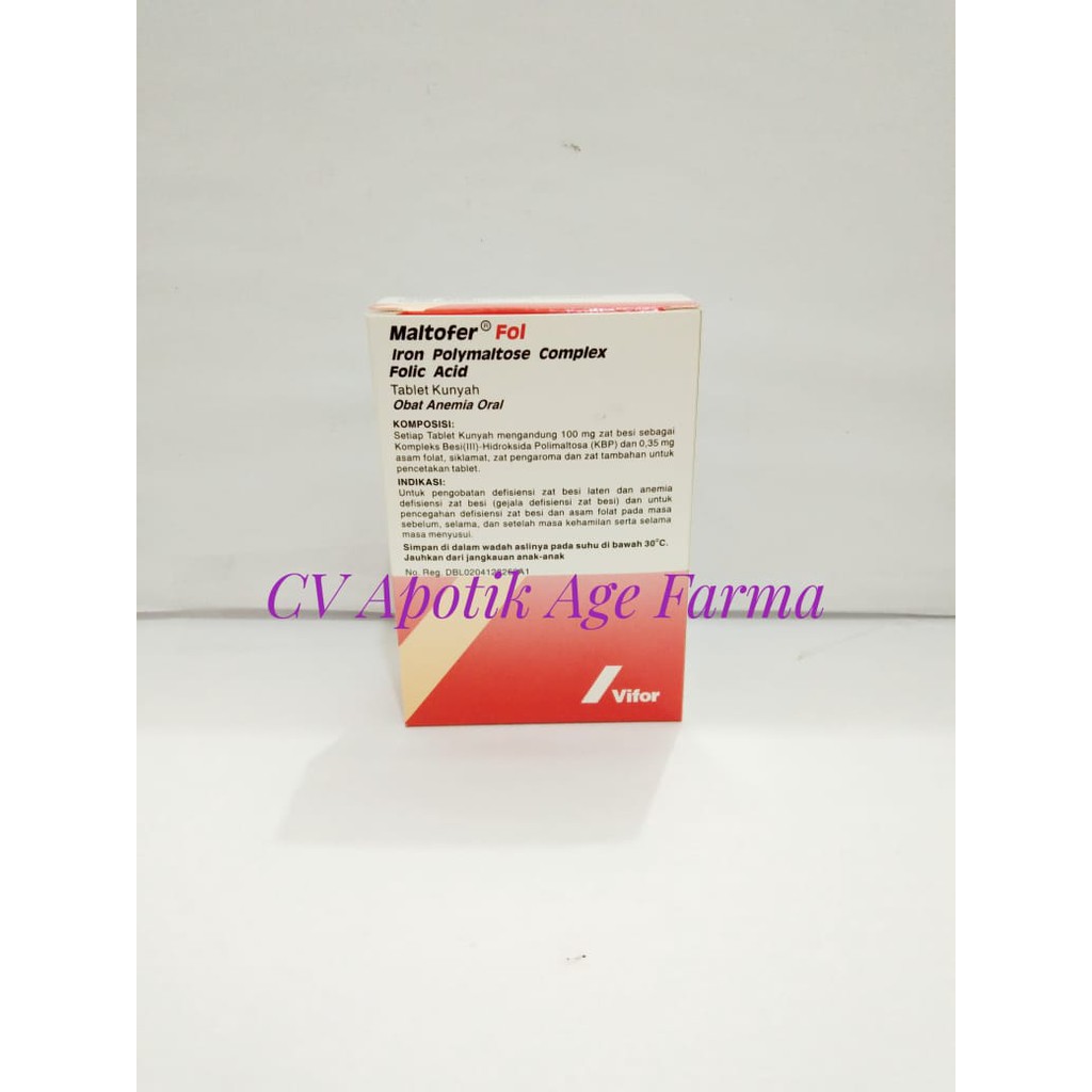 Maltofer Fol Chewable Tablets 30 (Combiphar/Vifor) | Shopee Malaysia