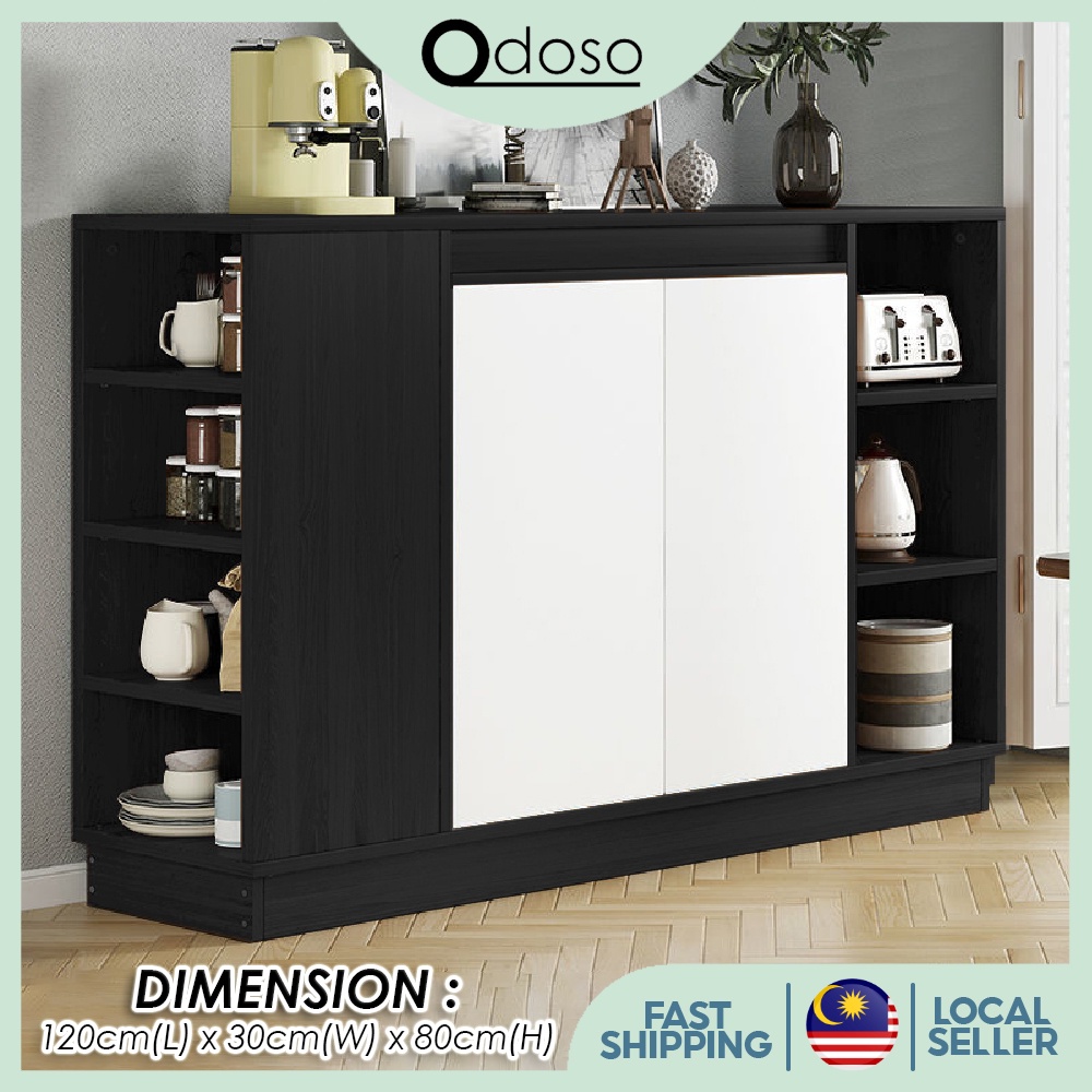 Odoso HP056 Kitchen Cabinet with Doors & Big Storage Modern Style ...