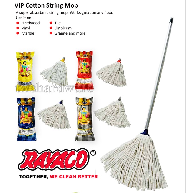 MOP LANTAI COTTON MOP / RAYACO / VIP / MADE IN MALAYSIA Mop Lantai ...