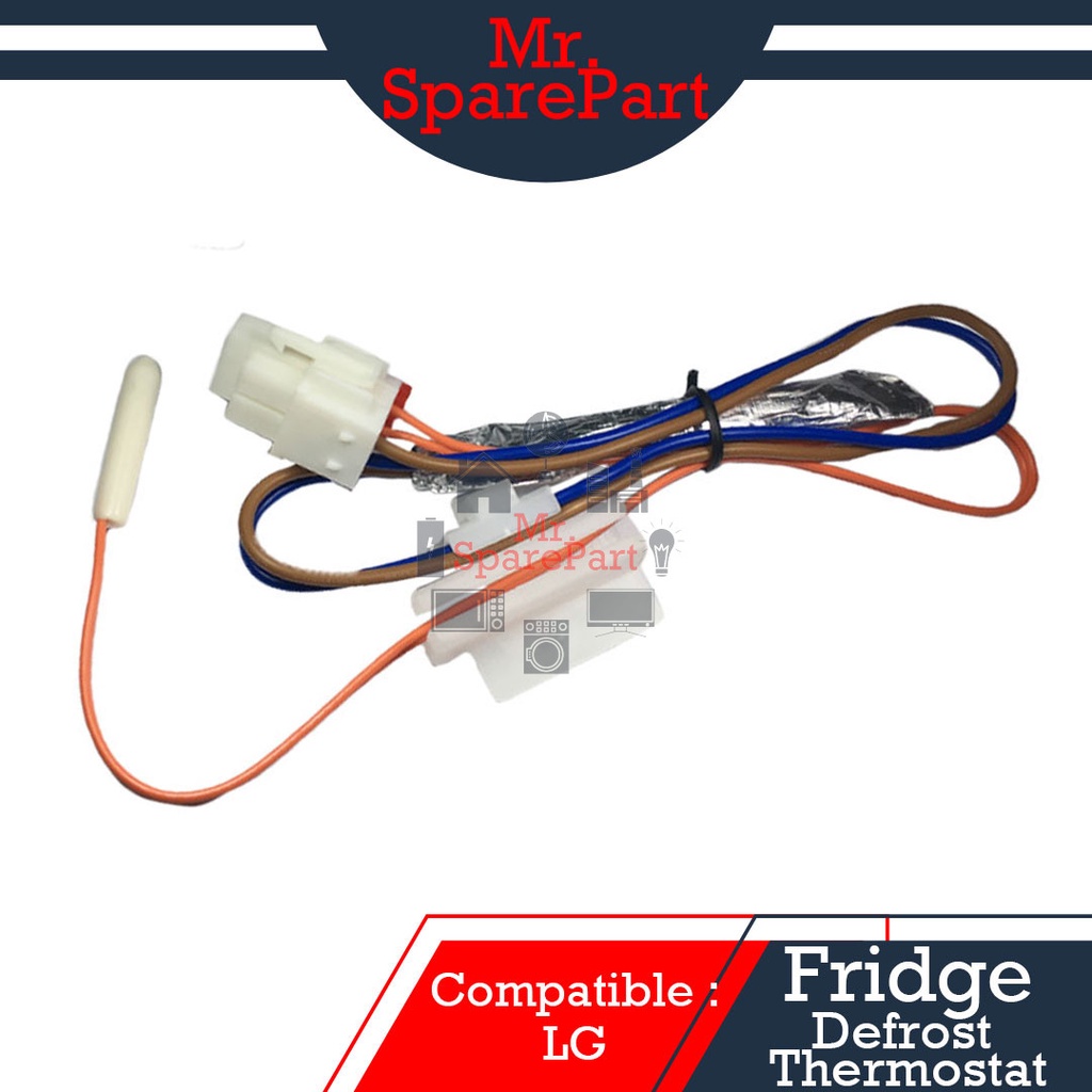 ( Compatible : LG ) Fridge Defrost Thermostat 6615JB2002 ( 4Wire ...