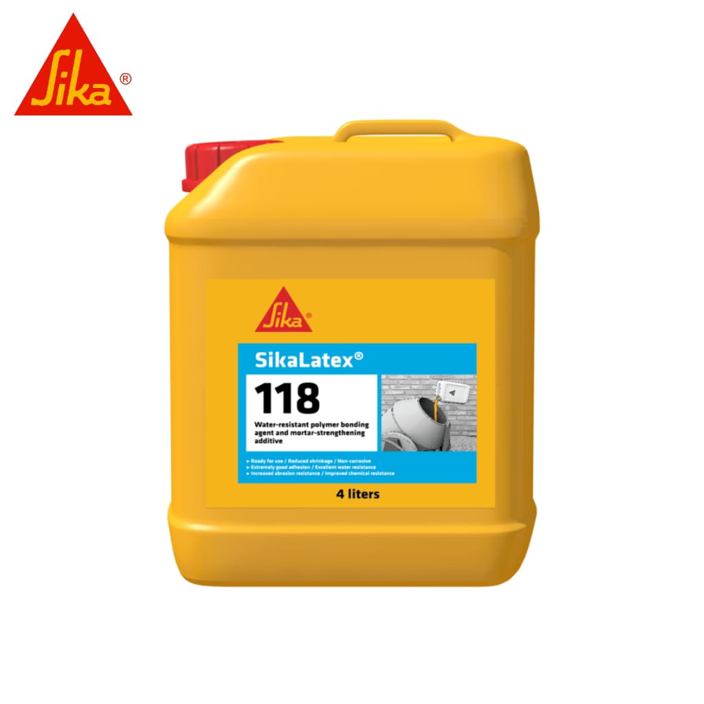 Sika Latex®-118 4L Water-resistant polymer bonding agent and mortar ...