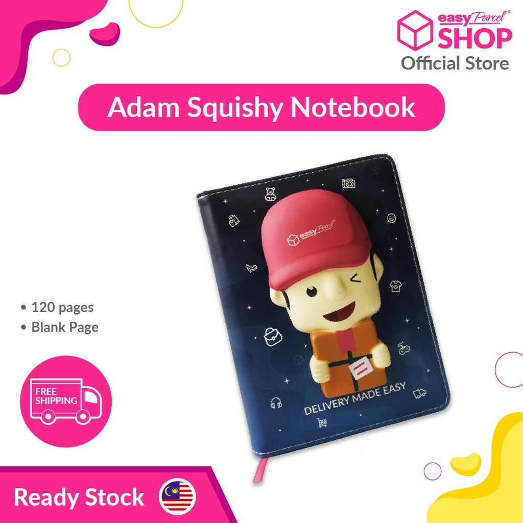 🔥 READY STOCK 🔥 EasyParcel Adam Squishy Notebook | Shopee Malaysia